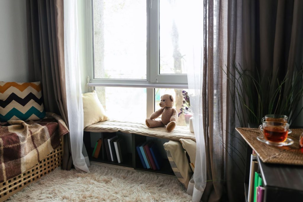 Light and Airy Bay Window Reading Nook Ideas | Burano Doors